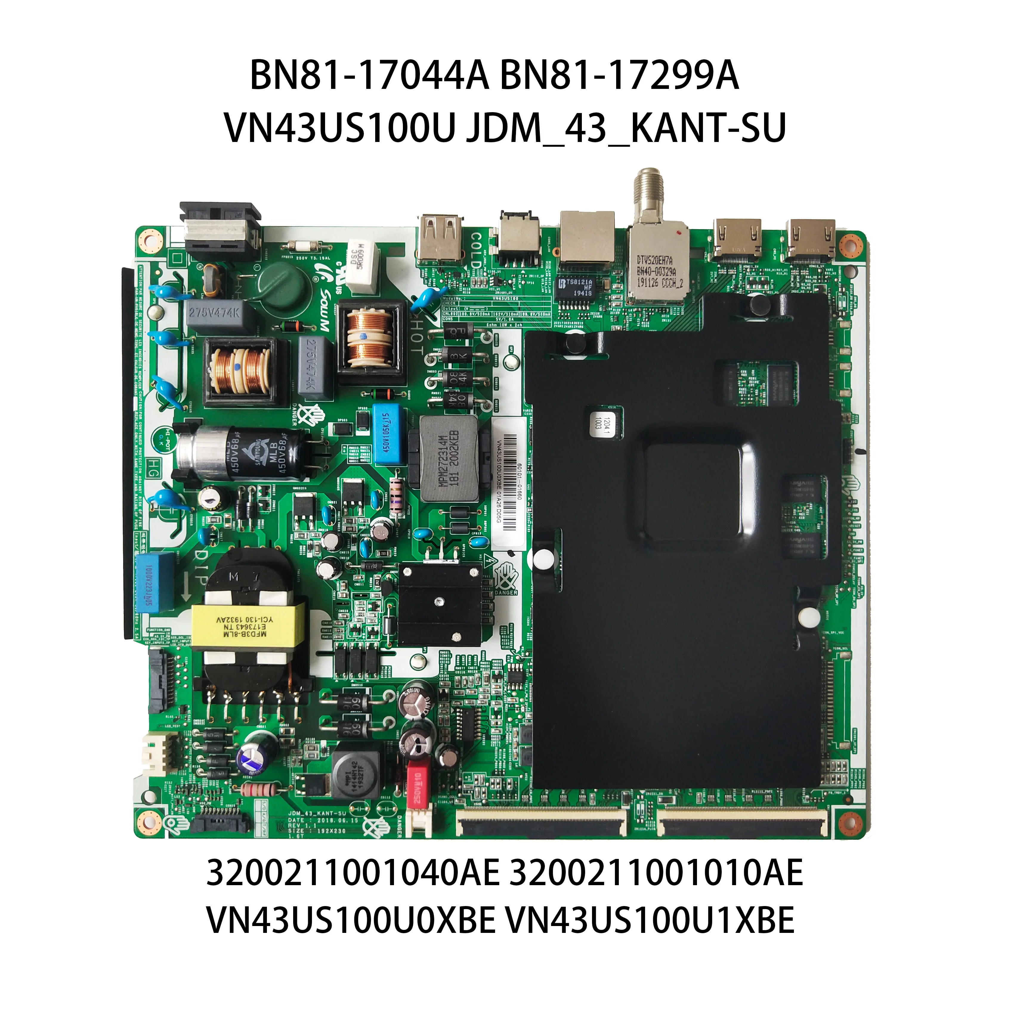 BN81-17044A-BN81-17299A-VN43US100U-JDM-43-KANT-SU-Motherboard-is-for-43 ...