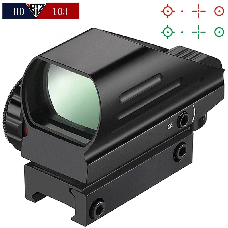 Tactical-Reflex-Sight-Red-Green-Laser-4-Reticle-Holographic-Projected ...