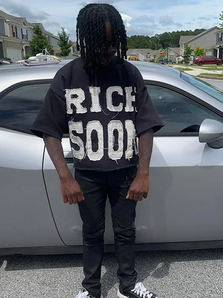 Rich-Soon-Printed-O-Neck-T-Shirt-Male-Trendy-Short-Sleeve-Loose-Blouse ...