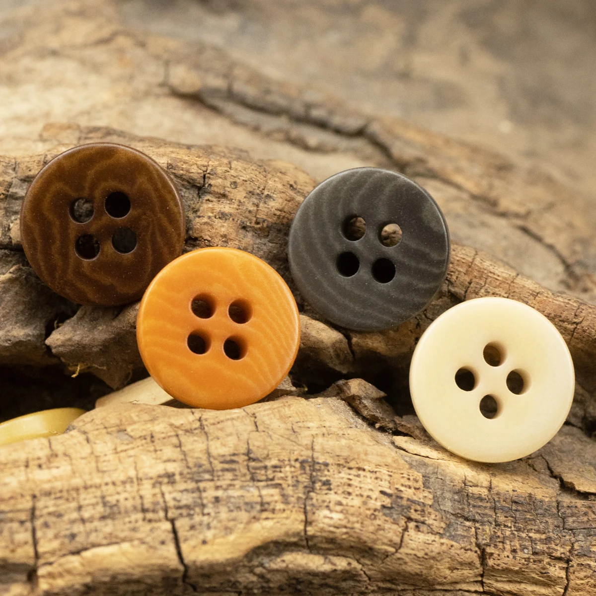 Corozo-liso-de-12-piezas-para-ropa-botones-para-camisa-color-marr-n ...