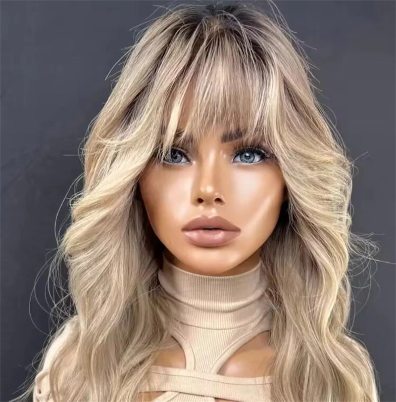 Qearl-Hair-Peruca-de-cabelo-humano-com-Bangs-Lace-Front-Perucas ...