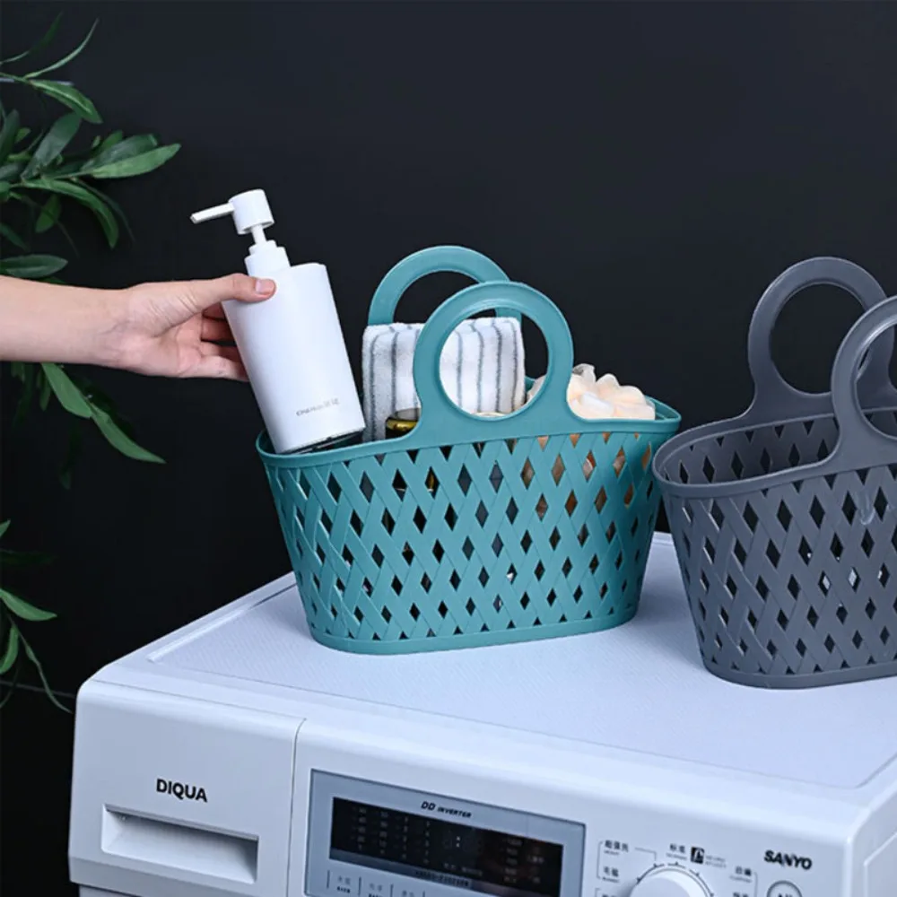 Portable Hollow Up Bathing Basket Bathroom Washing Supplies Storage ...
