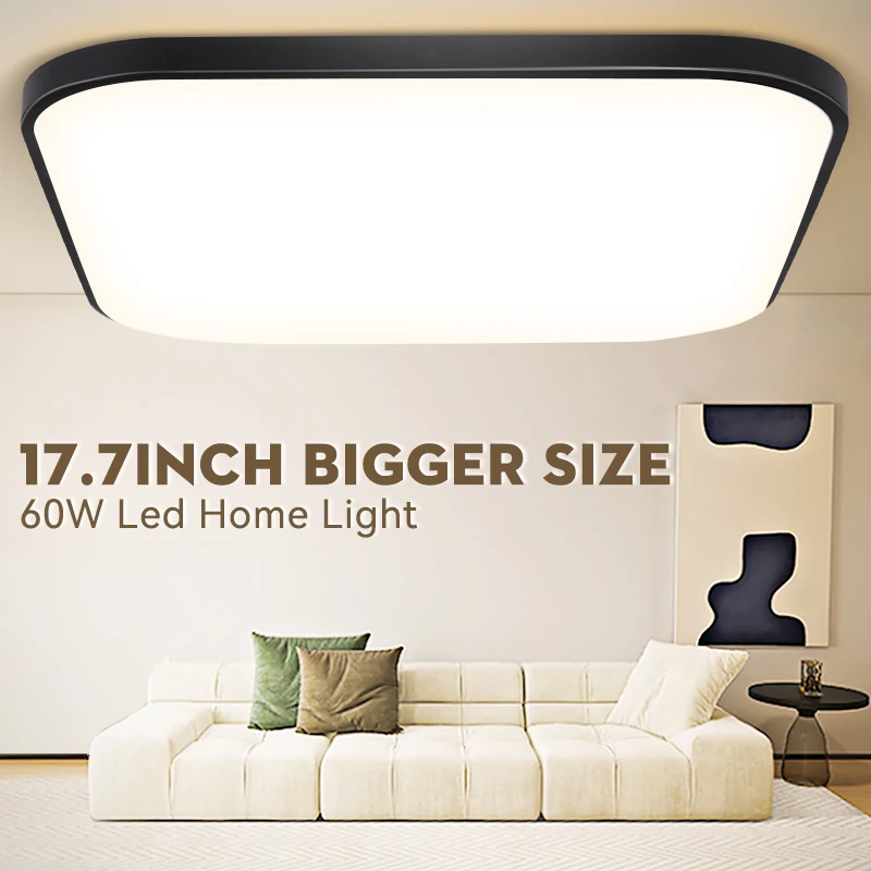 17-8inch-Large-Modern-Ceiling-Lamps-LED-Chandelier-Panel-Square-Ceiling ...