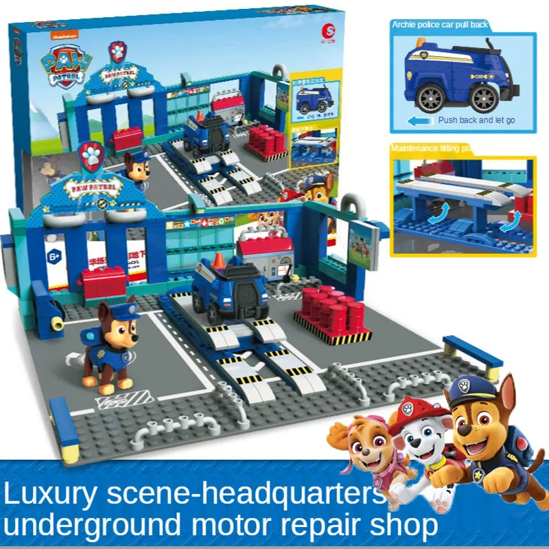 Paw-Patrol-Building-Blocks-Assembly-Set-Headquarters-Pull-Back-Car ...