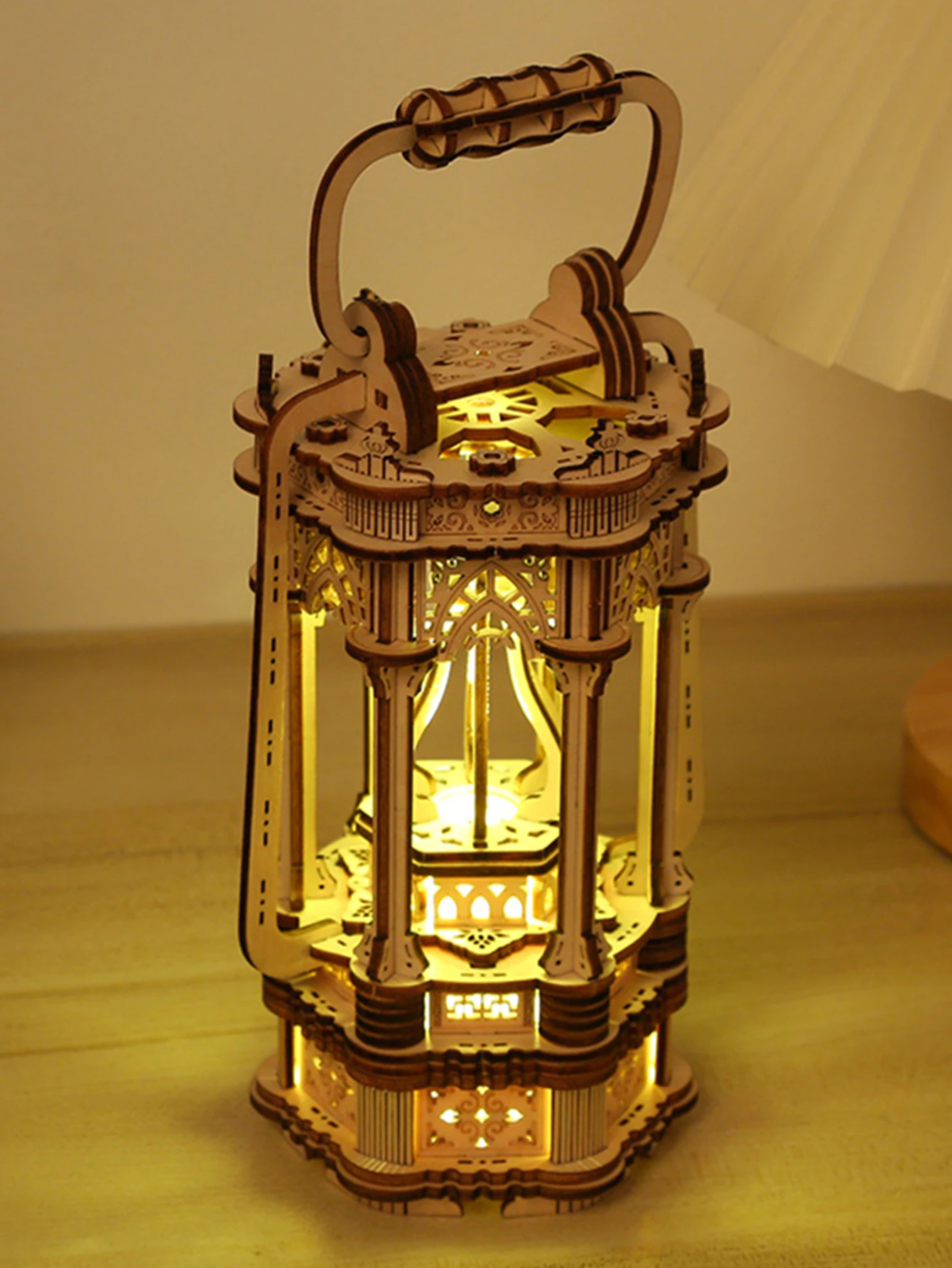 3D-Wooden-Puzzles-DIY-Rotating-Vintage-LED-Lantern-Hands-on-Activity ...