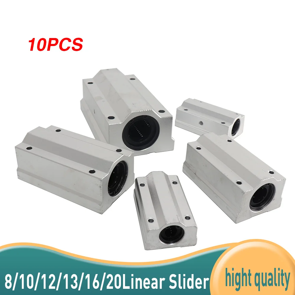 10pcs Scs8uu Scs6uu Scs10uu Scs12uu Scs8luu Scs10luu Scs16uu Linear ...