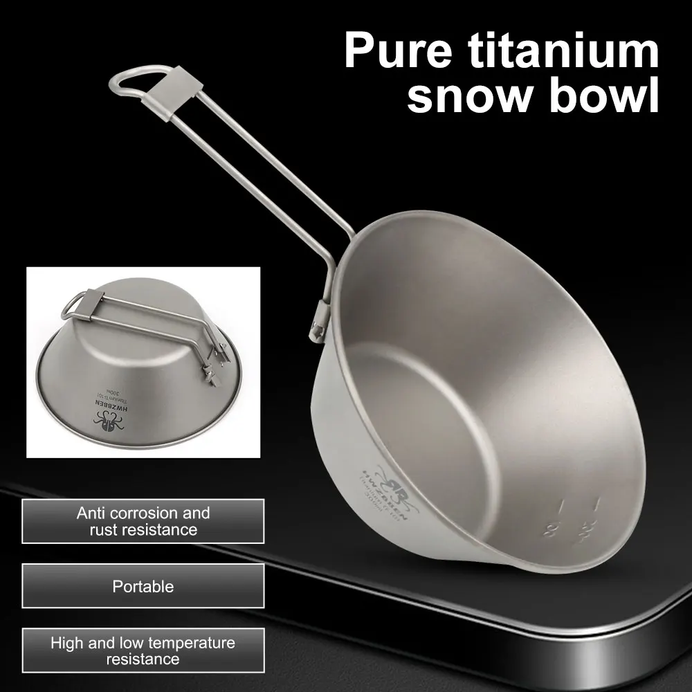 Outdoor-Camping-Bowl-With-Handle-Portable-Folding-Titanium-Bowls-For ...
