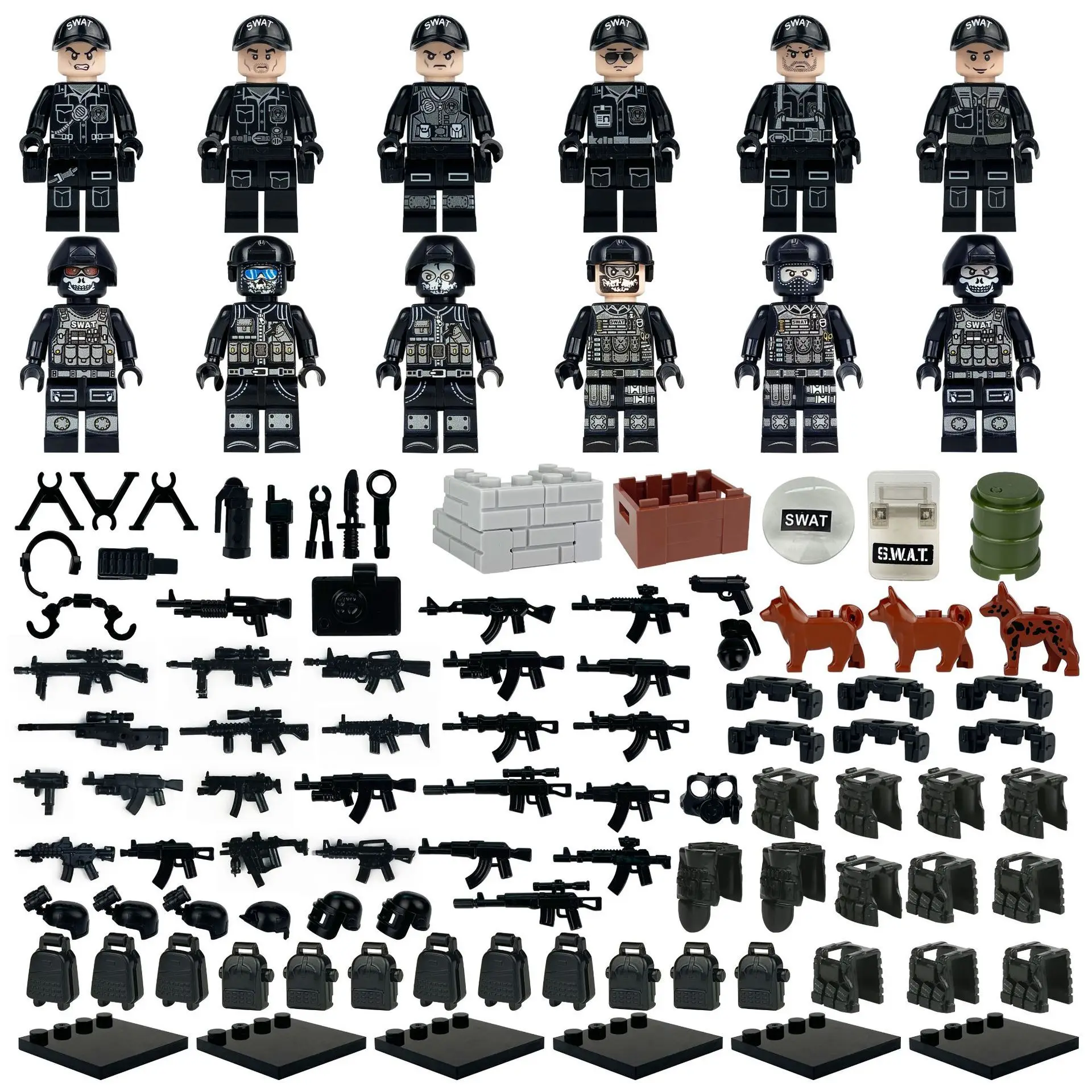 Building block dolls, enjoy the fun in the fight! Children and adults ...