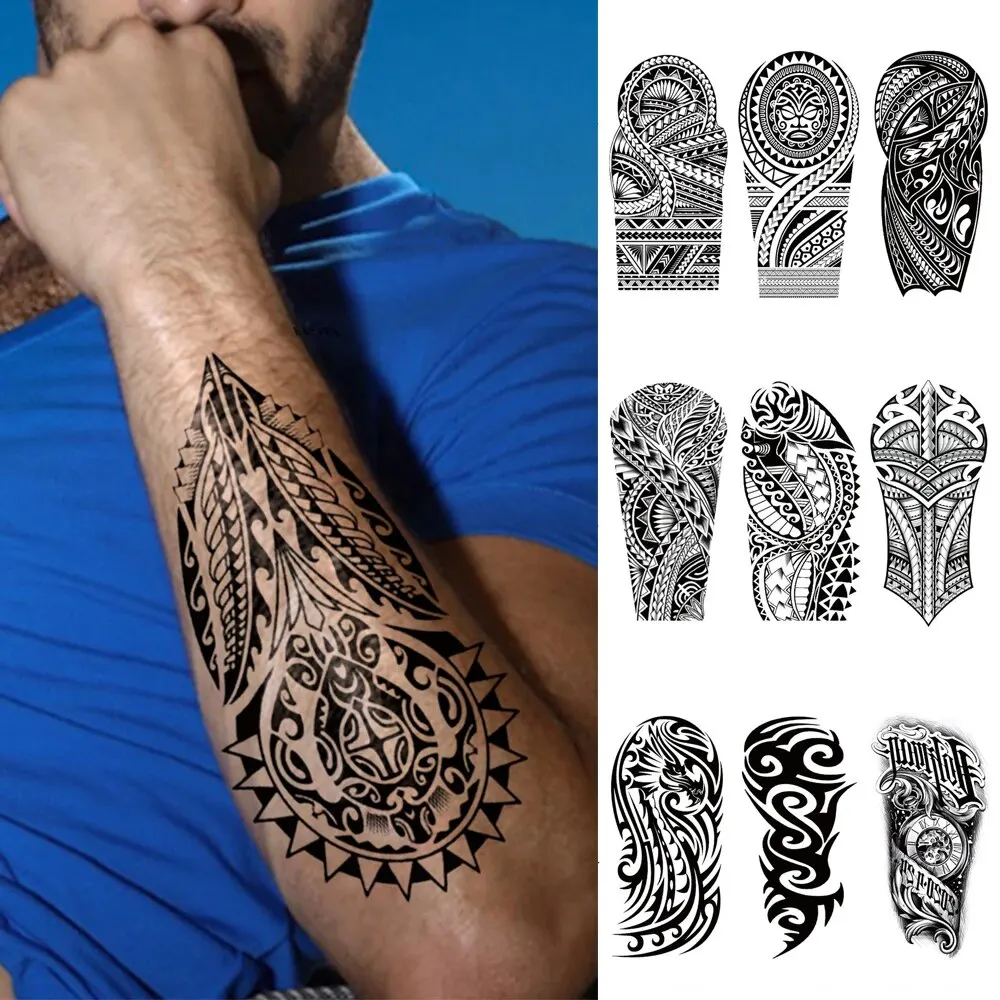 Pegatina-de-tatuaje-temporal-impermeable-para-hombres-y-mujeres-t-tem ...
