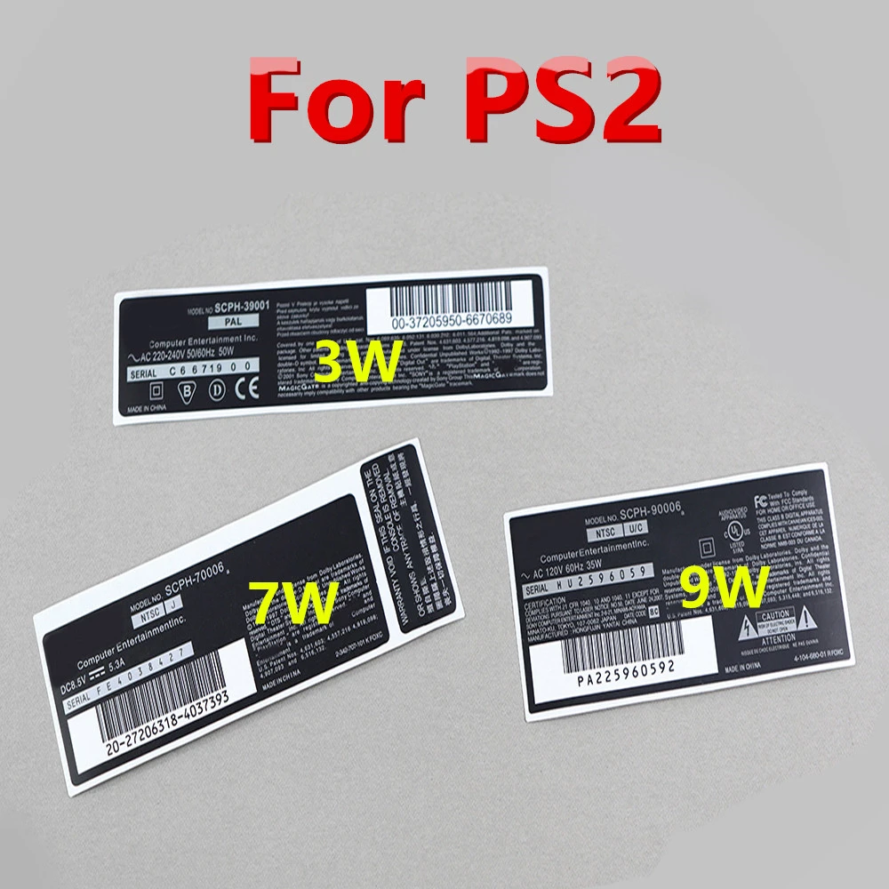 Reemplazo de etiqueta adhesiva para consola Sony Playstation 2 PS2 ...