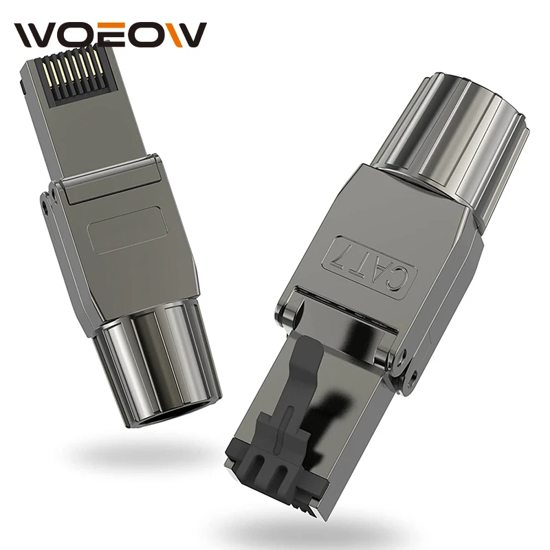 WoeoW conectores RJ45, herramienta libre, Cat6a, Cat7, Cat8, enchufes ...