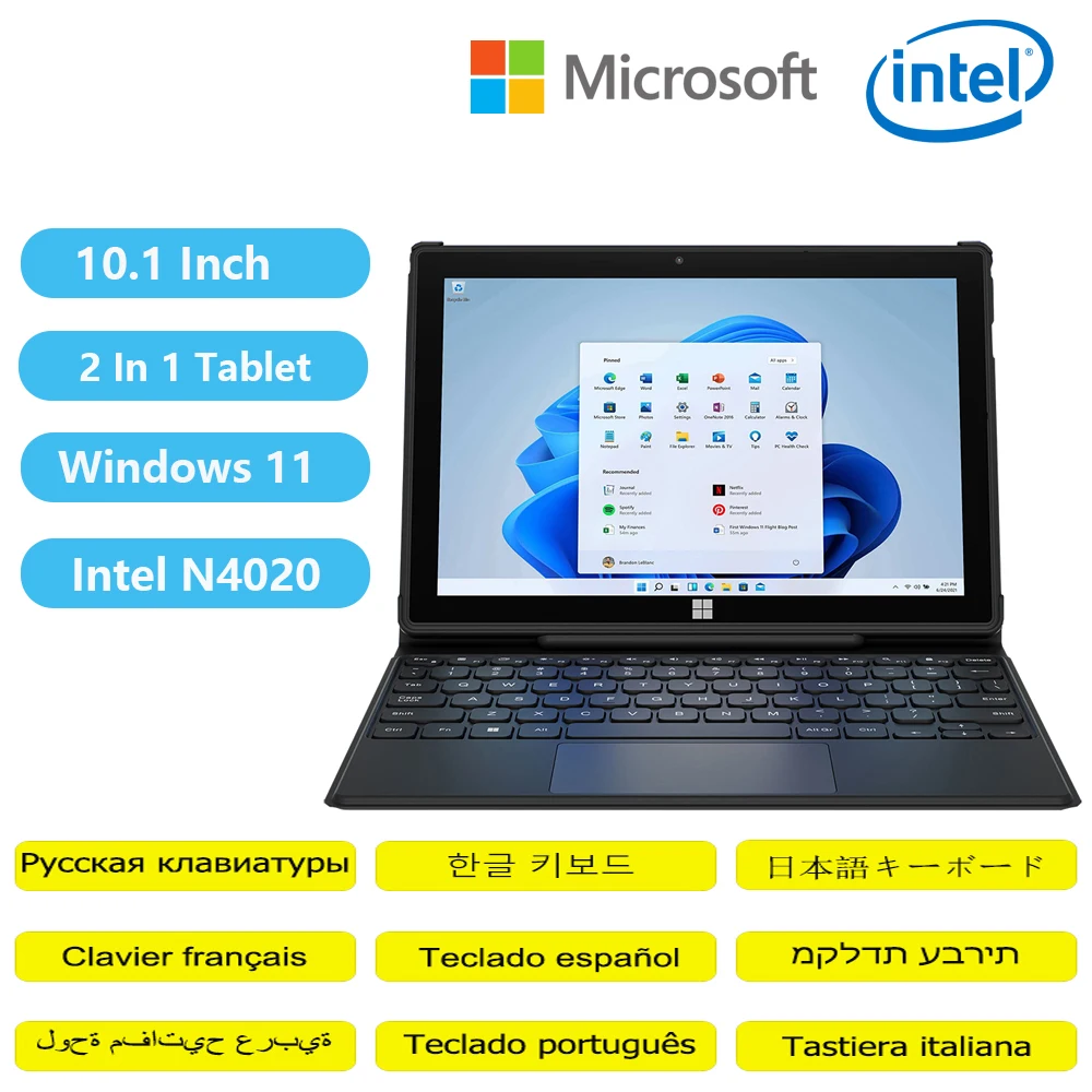 2023-2-in-1-Tablets-PC-Windows-11-With-Keyboard-Netbook-10-1-Inch-Intel ...