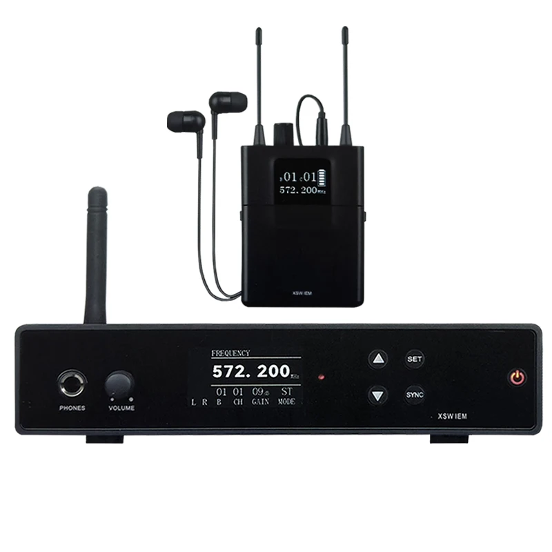 In-Ear Monitor System Dual Channel Stage Personal Wireless In-Ear ...