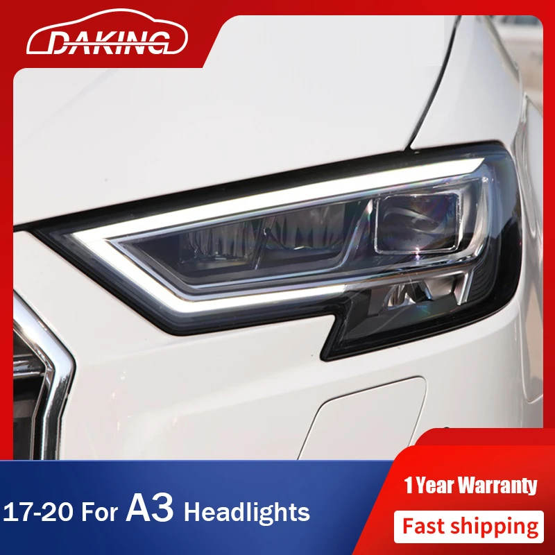 Car Styling Front Lights For Audi A3 Headlights 2017-2020 S3 All Led ...