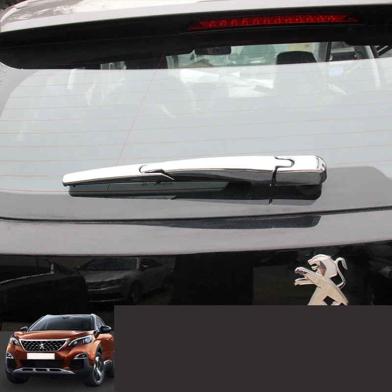 Car Rear Window Windshield Rain Wiper Cover Chrome Trim for Peugeot ...