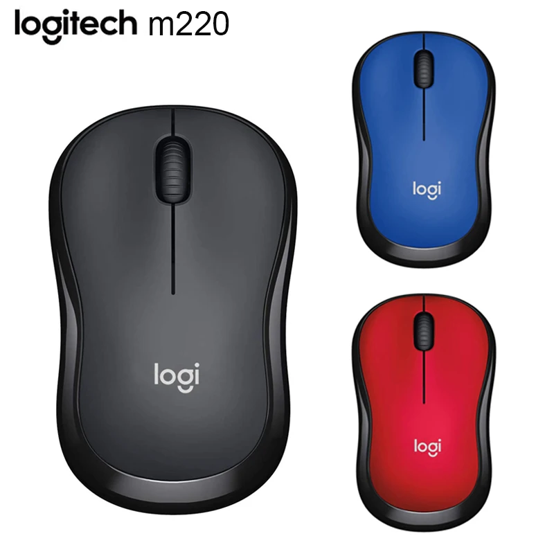Logitech M220 Wireless Gaming Mouse High-Quality Optical Ergonomic PC ...