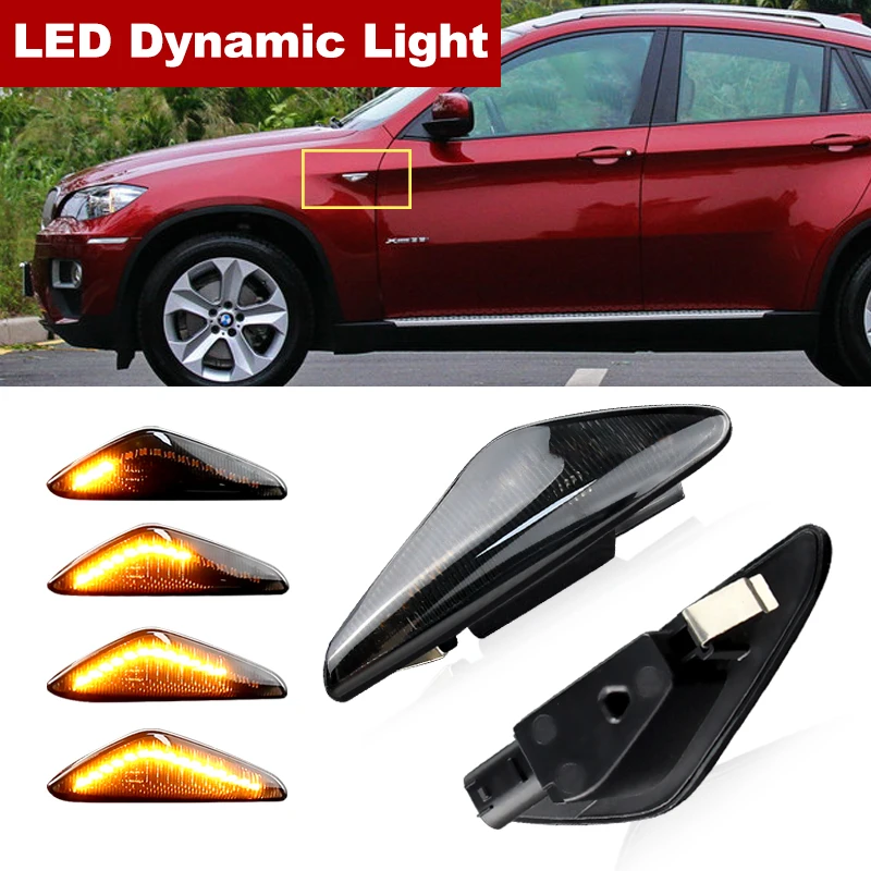 2x-Dynamic-LED-Indicator-Side-Marker-Signal-Accessories-OEM-63137171007 ...