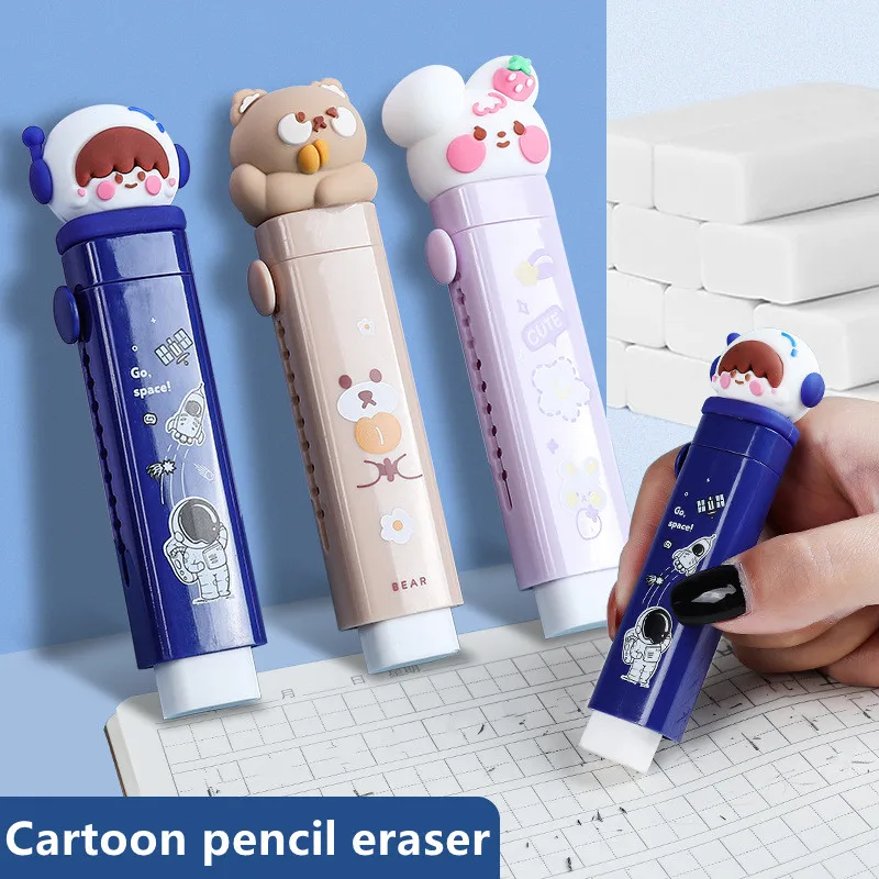 Creative-push-pull-cartoon-cute-eraser-can-replace-the-core-telescopic ...
