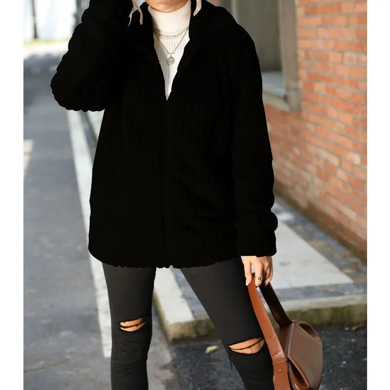 Autumn-and-Winter-New-Women-s-Fashion-Flip-Collar-Pit-Zipper-Long ...