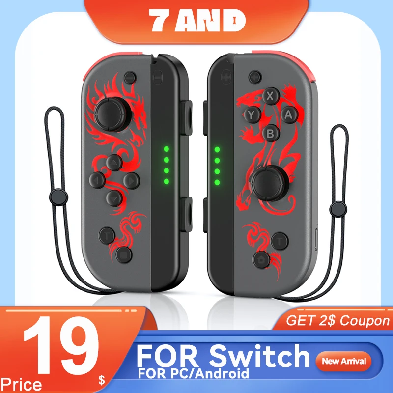 For-Switch-LED-Lite-Gamepad-Wireless-Bluetooth-Compatible-IOS-Android ...