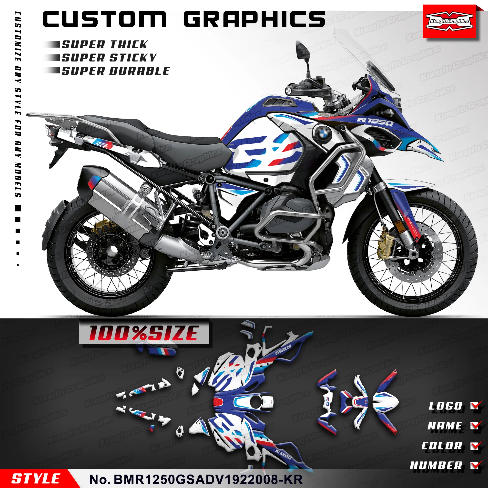 KUNGFU-GRAPHICS-Motorrad-Sticker-Set-Vinyl-Wrap-Full-Decal-for-BMW ...