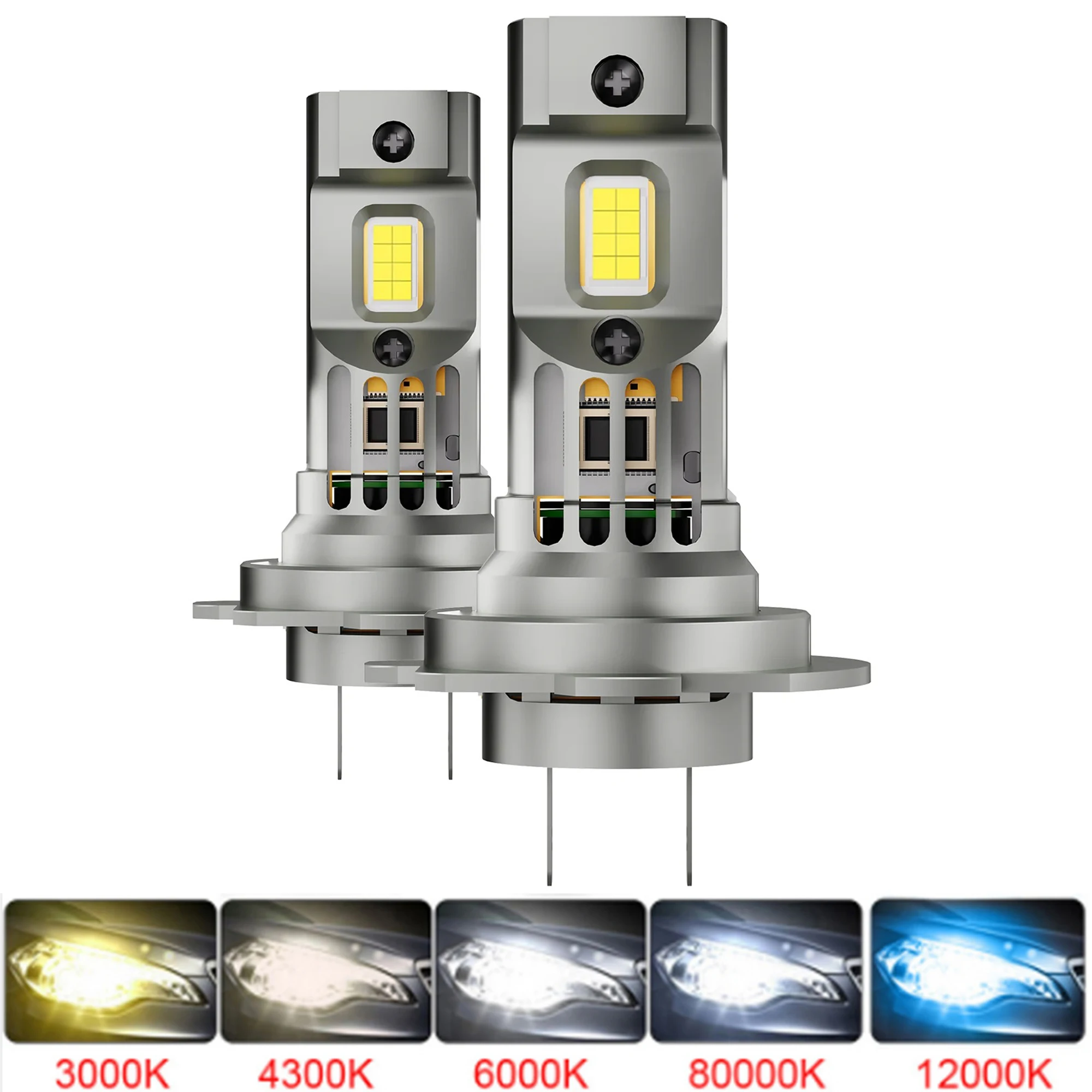 300W-Turbo-H7-H11-LED-Headlight-Bulbs-CANBUS-Lights-30000LM-H4-9012 ...