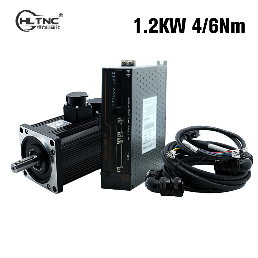 HLTNC-110ST-M04030-M06020-1-2KW-220V-AC-Servo-Motor-Kit-3000Rpm-4N-6N ...