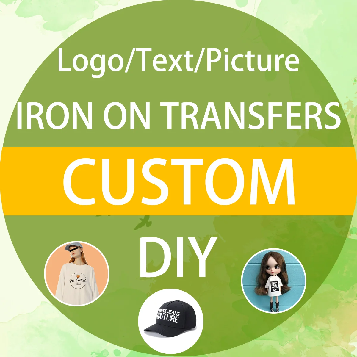 Logo Custom Sticker Iron On Transfer Clothing Thermoadhesive Patches On ...