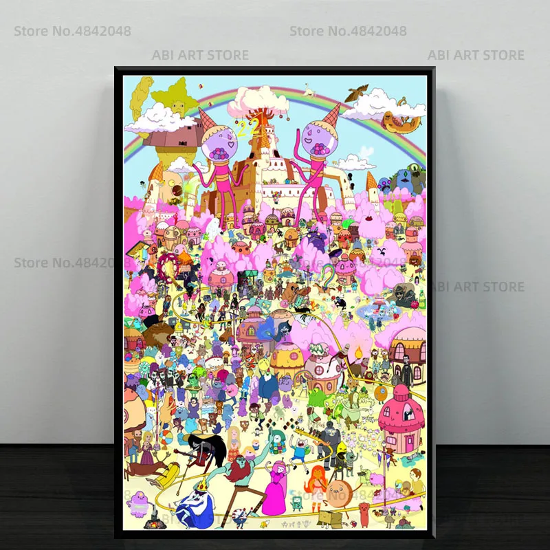 Adventure Time All Characters Poster