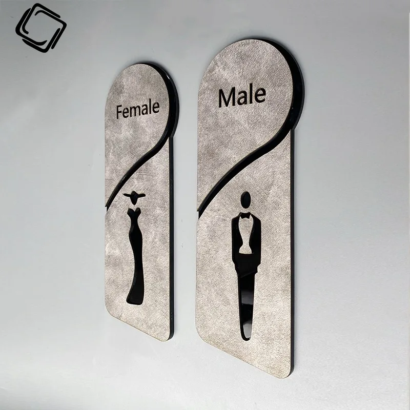 Door-Sticker-Creative-WC-Men-s-and-Women-s-Restroom-Bathroom-Door-Sign ...