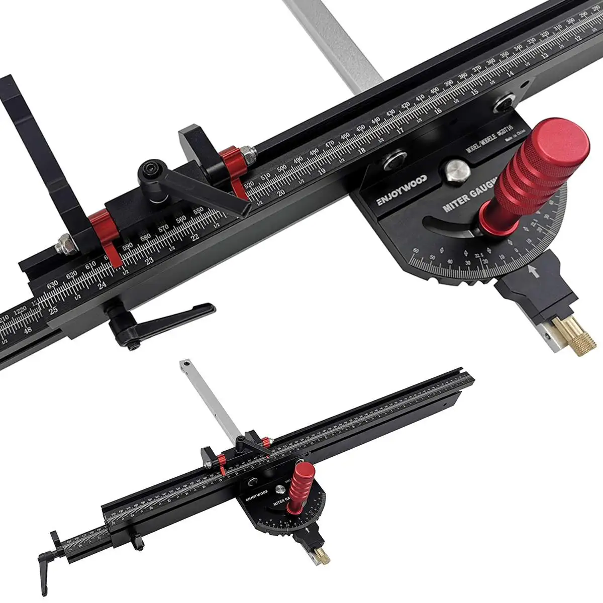 ENJOYWOOD-Woodworking-0-60-Degree-Angle-Miter-Gauge-600-1200mm-Extended ...