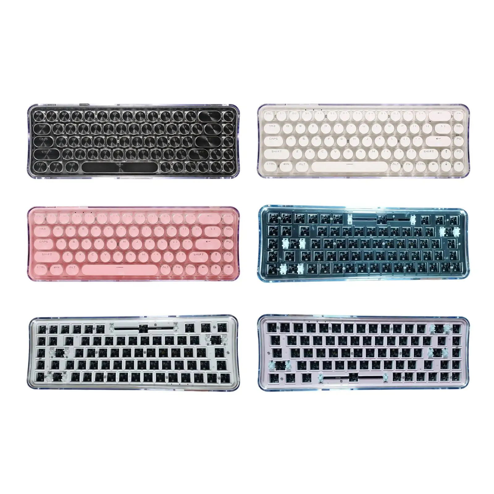 68-Keys-Wired-Wireless-Mechanical-Keyboard-Hot-Swap-PCB-Backlit-RGB ...