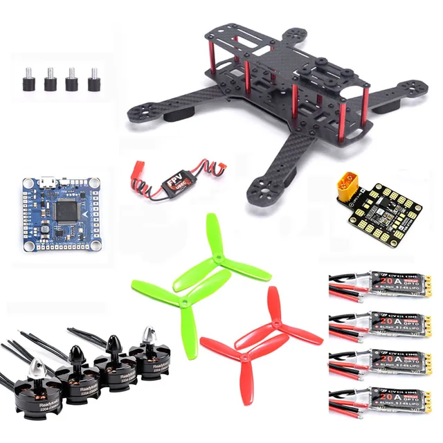 Flysky I6 Radio Mini ZMR250 QAV250 250mm Carbon Fiber Frame 2204 2300KV ...