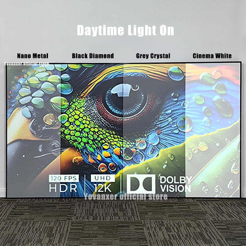 100-inch-ALR-Black-Diamond-Projection-Screen-Fixed-Frame-1CM-Ultra ...