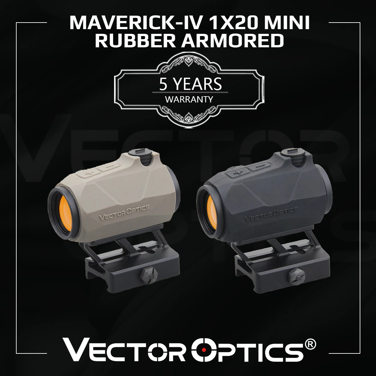 Vector Optics Maverick IV 1x20 Borracha Blindada Reflex Sight Red Dot ...