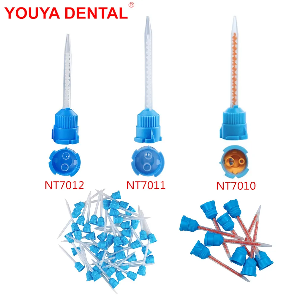 50pcs Dental Lab Impression Mixing Tips Disposable Dental Tips For ...