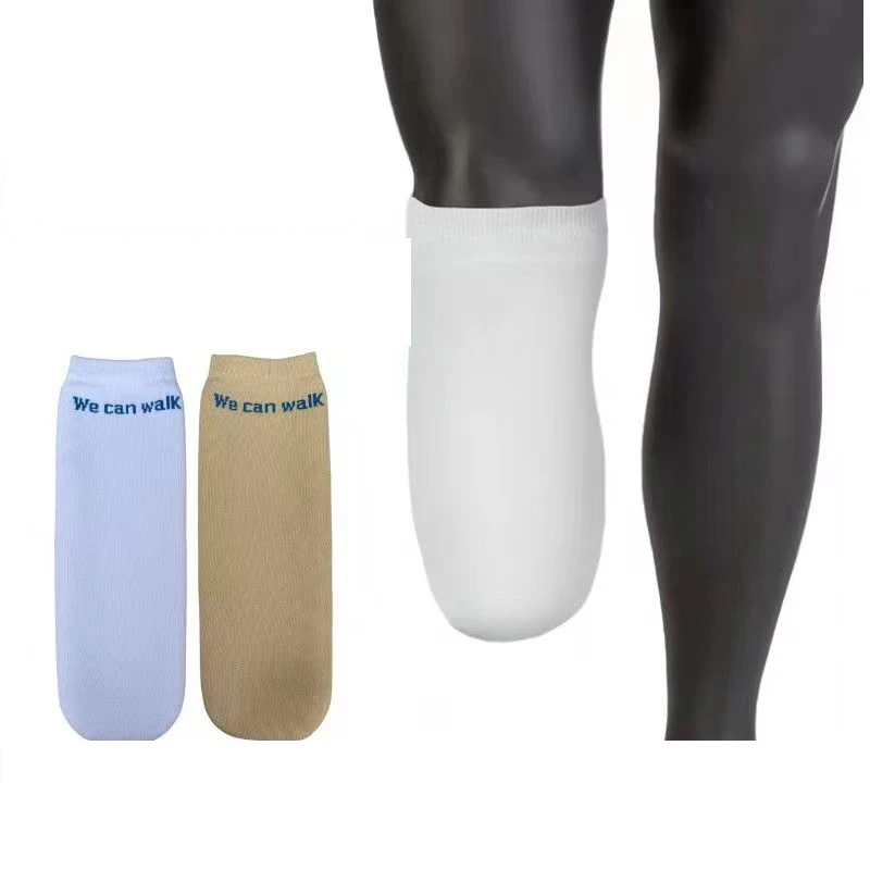 Calf-Prosthetic-Gel-Sleeve-Silicone-Sock-Disabled-Residual-Limb-Leg ...
