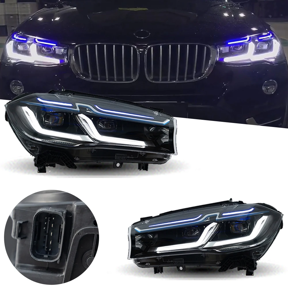 Headlight For BMW X5 F15 LED Headlights 2014-2018 Head Lamp Car Styling ...