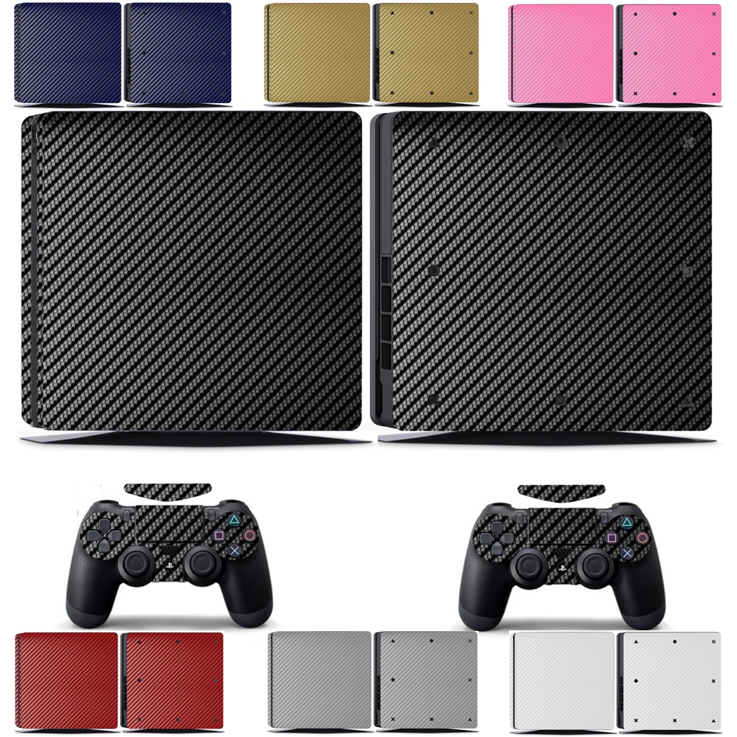 7-Colours-Carbon-Fiber-Vinyl-Skin-Sticker-for-Sony-PS4-Slim-PlayStation ...