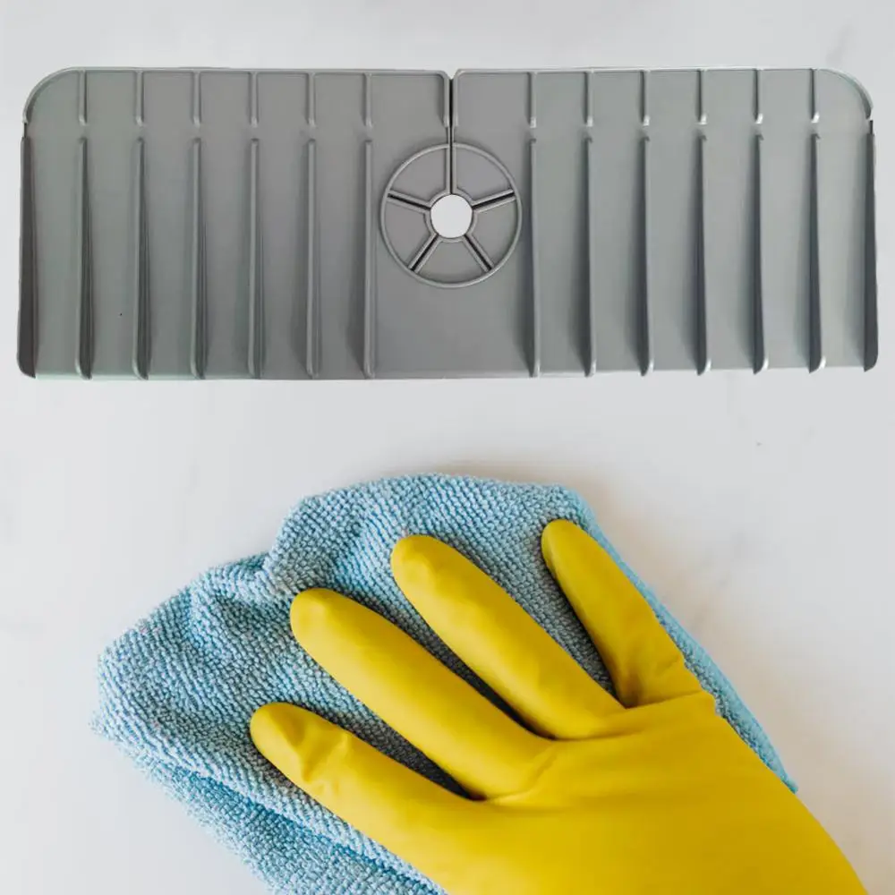 Silicone Waterproof Kitchen Bathroom Drain Pads Drainage Drying Pad ...