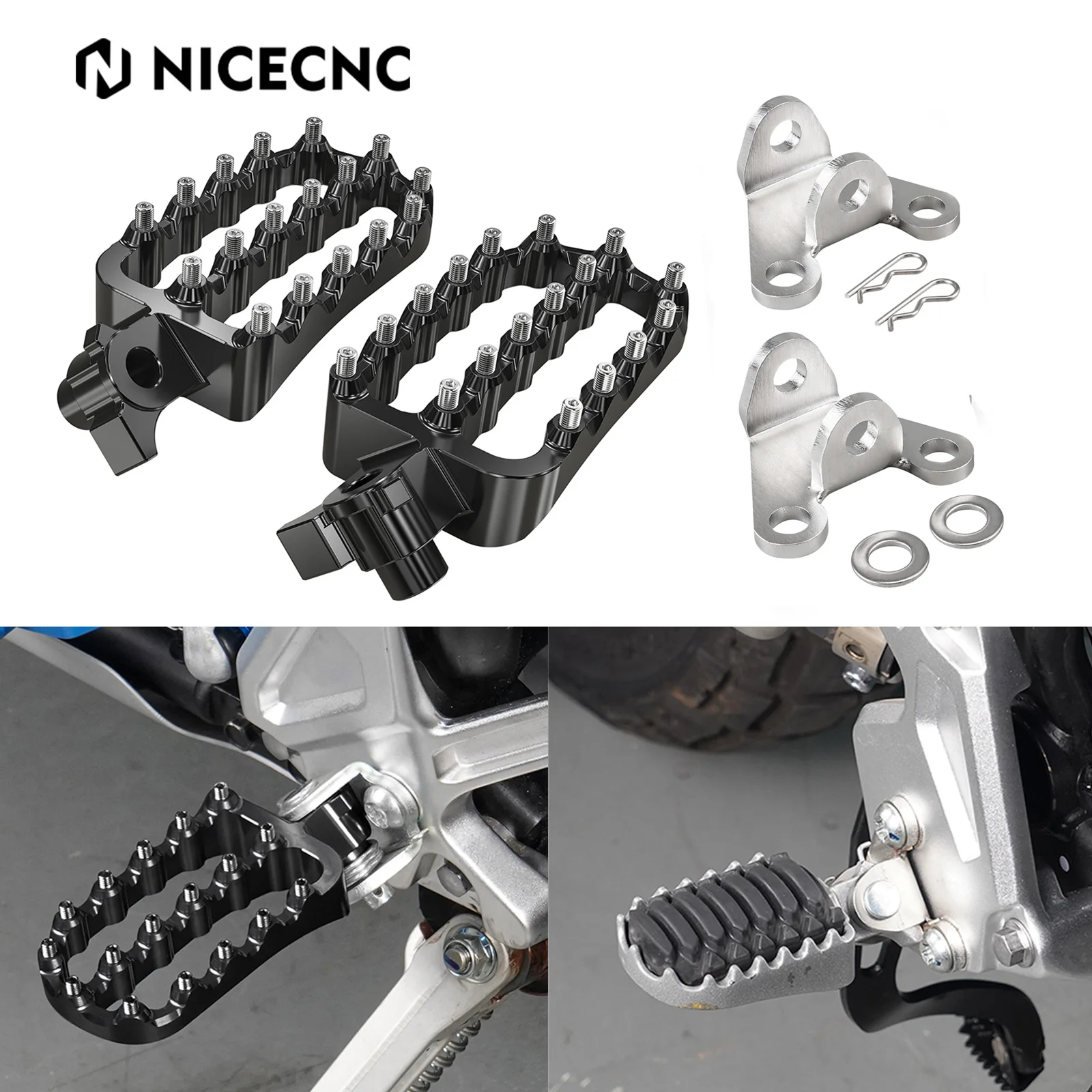 For-Yamaha-Tenere-700-XTZ700-2019-2024-Footrest-Footpeg-20MM-Lowering ...