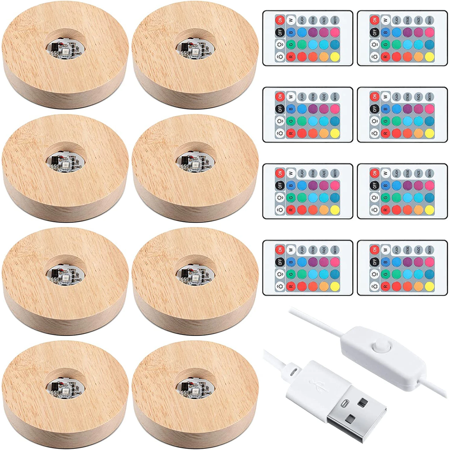 Wooden Light Stand Base | Led Light Display Base | Led Wooden Base ...