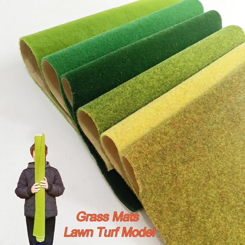 Large-size-Grass-Mats-Artificial-Lawn-Turf-Model-Landscape-Scale-Train ...