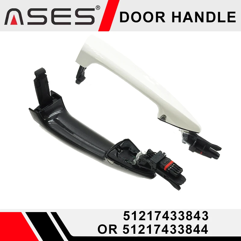 1PCS 51217433843 51217433844 Rear Left/Right Exterior Door Handle with ...