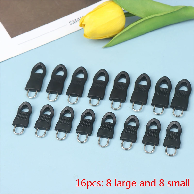 8-16PCS-Clothes-Sewing-Accessories-Rubber-Detachable-Zipper-Puller ...