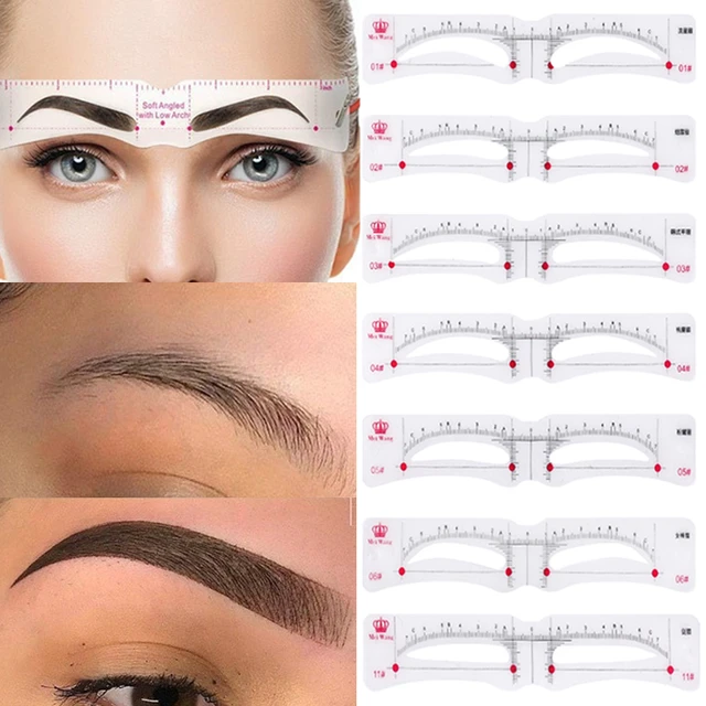 Soft Angled Eyebrow Stencil