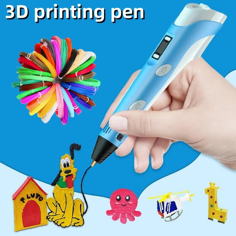 Smart 3D Printing Pen with LED Screen for Kids 3D Doodler Creative DIY ...