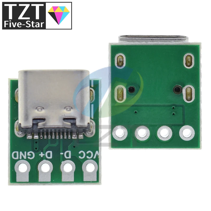 1/5/10Pcs USB 3.1 Type C Connector 16 Pin Test PCB Board Adapter 16P ...