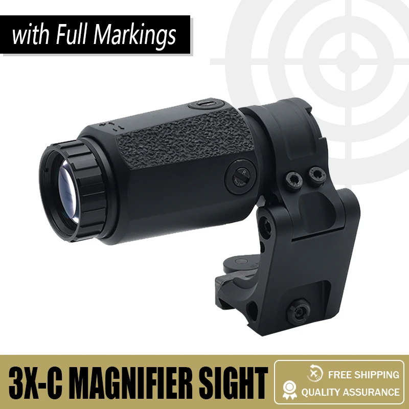 3X-C-Scope-3X-Magnifier-with-FTC-Mount-Perfect-Red-Dot-Combo-for ...
