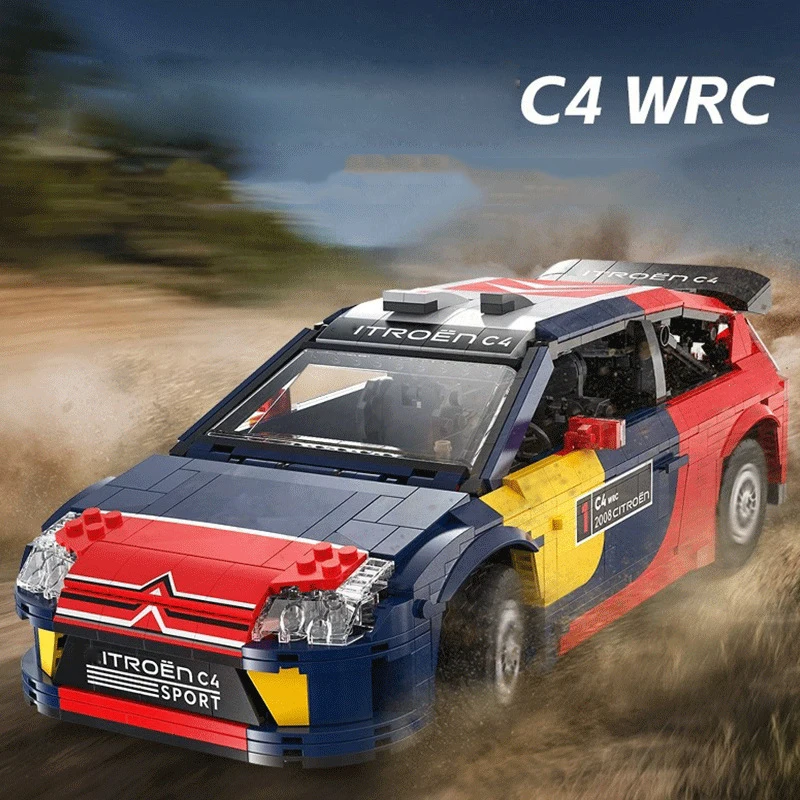 Technical Sport Car Building Block 1:12 Scale 2008 C4 France WRC Racing ...